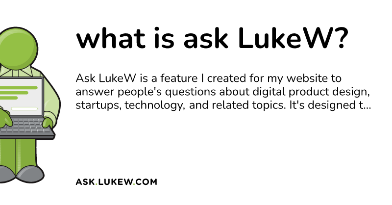 LukeW | Ask